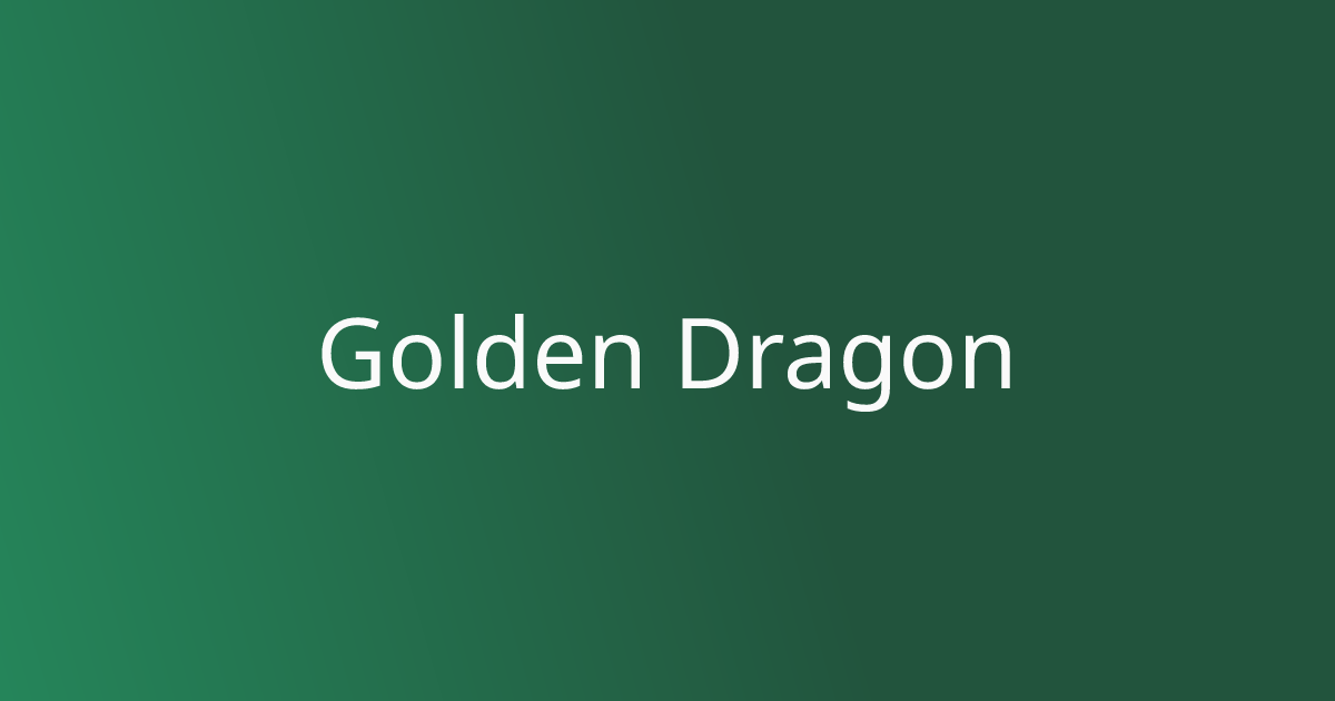 Order Authentic Chinese Online | Golden Dragon - Pickup Available